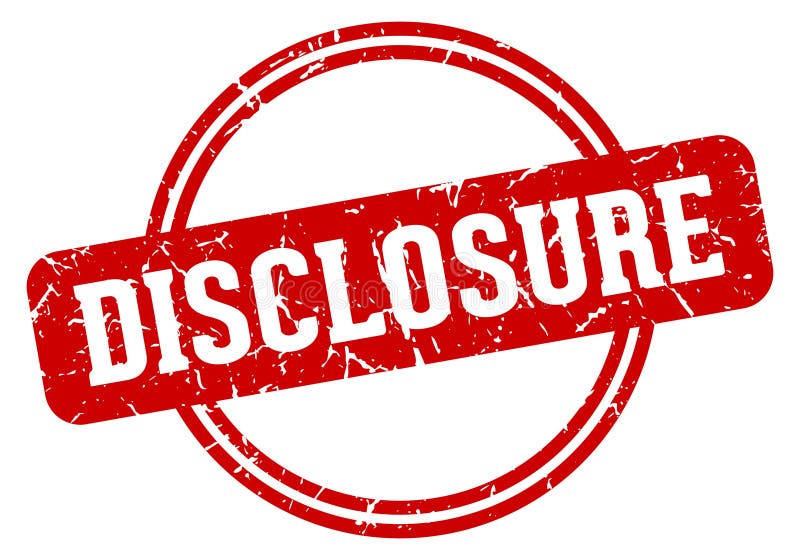 Disclosure stamp stock vector. Illustration of vector - 349492901