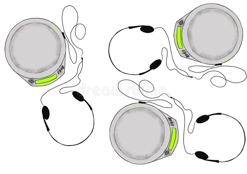 Discman stock image. Illustration of portable, retro - 260835139