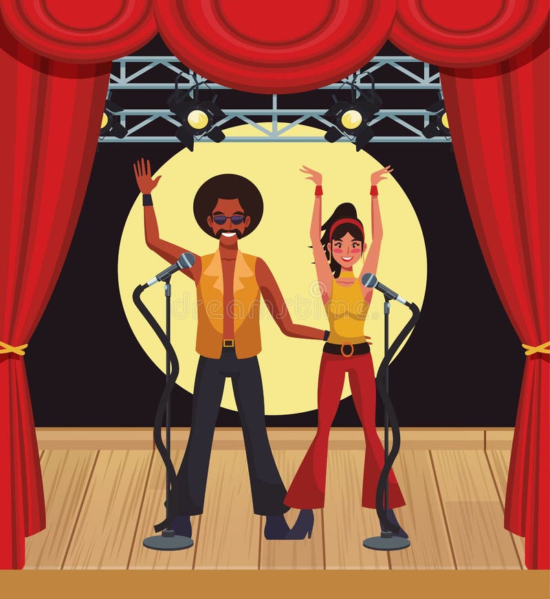 Stage Cartoons Stock Illustrations – 251 Stage Cartoons Stock ...