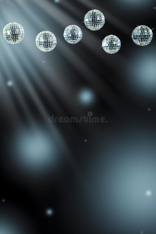 Disco Balls with Silver Shining Stock Image - Image of balls, music ...
