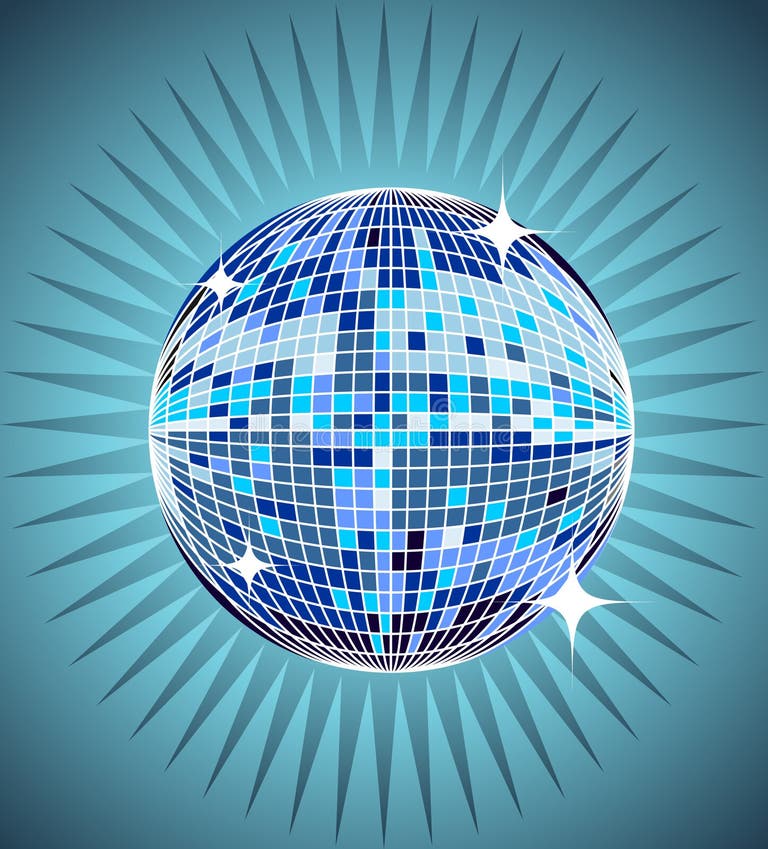 Vector Mirrored Disco Ball Stock Illustrations – 217 Vector Mirrored ...