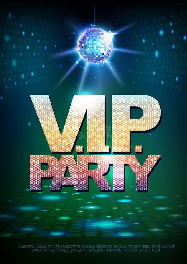 Disco Ball Background. Disco Party Poster. Neon Stock Vector ...