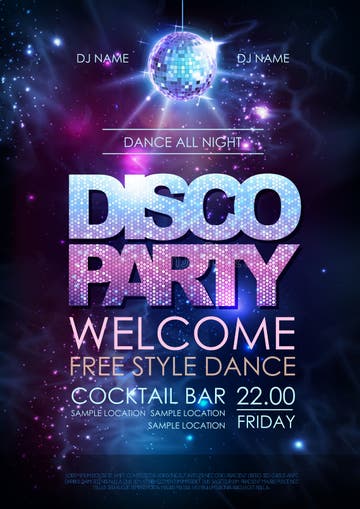 Disco Party Stock Illustrations 199 553 Disco Party Stock