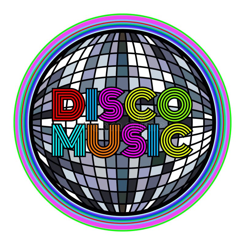 Disco ball icon stock vector. Illustration of bright - 108113377