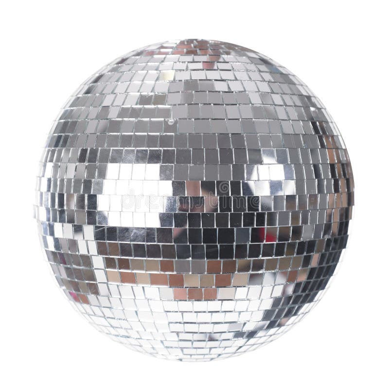 Disco Ball Isolated On White Stock Image Image Of Sparkle