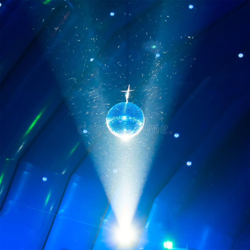 Blue disco lights stock photo. Image of glow, effects - 95861956