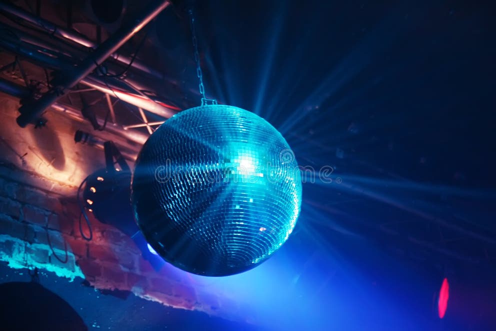 Disco ball in motion stock photo. Image of ball, reflection - 1406732