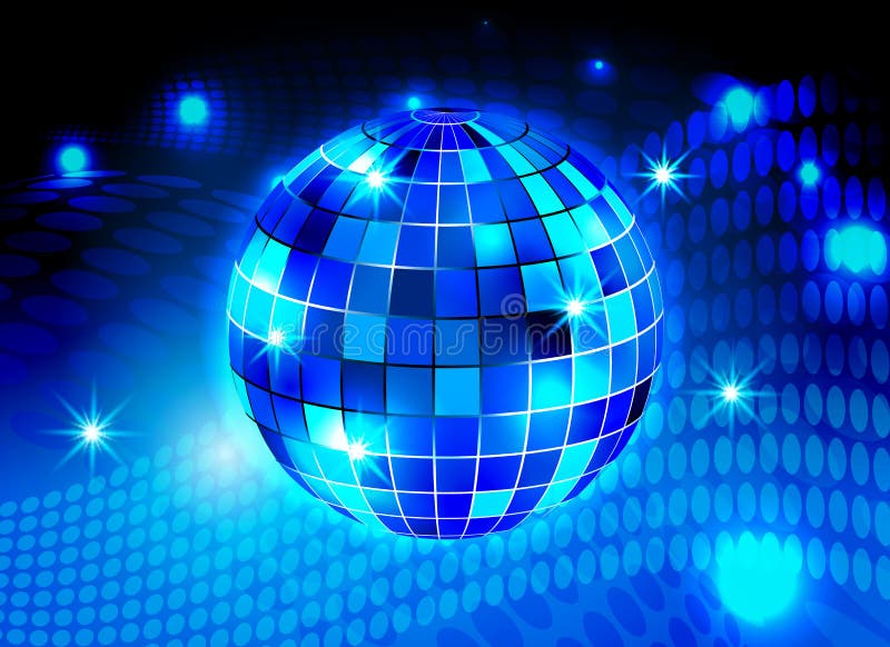 Disco Ball Night Party Pink Lights Background Stock Vector ...