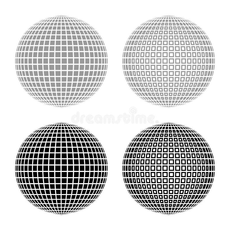 Disco Sphere Suspended on Line Rope Discotheque Ball Retro Night Clubs ...