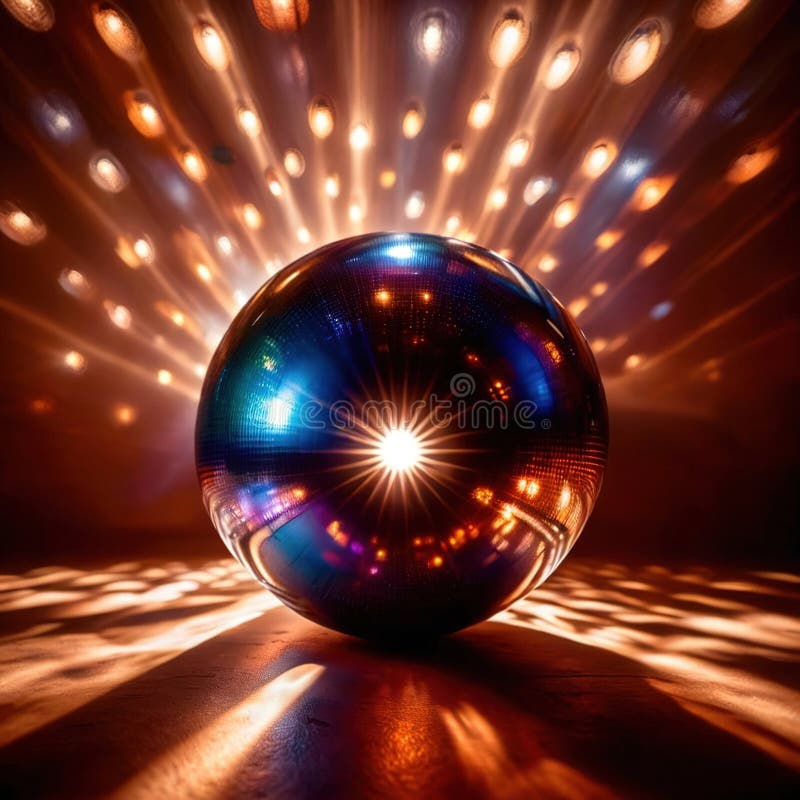 Disco Ball, Party Light Accessory, Bright Glowing Sparkling Sphere ...