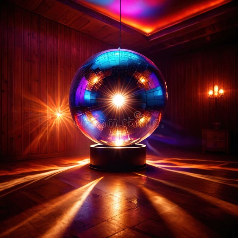 Disco Ball, Party Light Accessory, Bright Glowing Sparkling Sphere ...