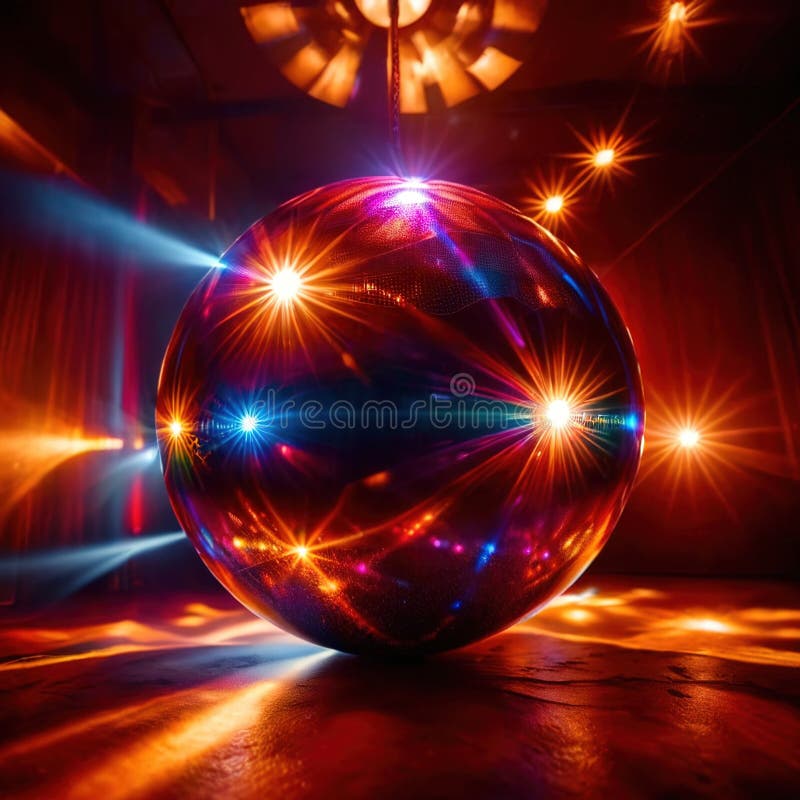 Disco Ball, Party Light Accessory, Bright Glowing Sparkling Sphere ...