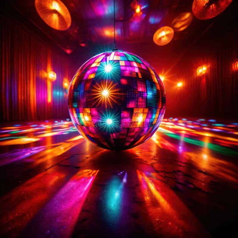 Disco Ball, Party Light Accessory, Bright Glowing Sparkling Sphere ...