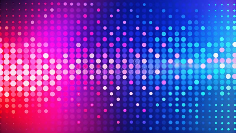 Disco Ball Pink-Blue Gradient, Circular Composition, Light Show Concept Stock Illustration ...