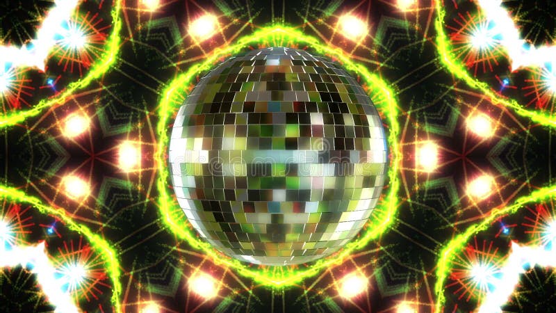 Disco Ball Rotation Loop Animation. 3d Render Stock Video - Video of ...