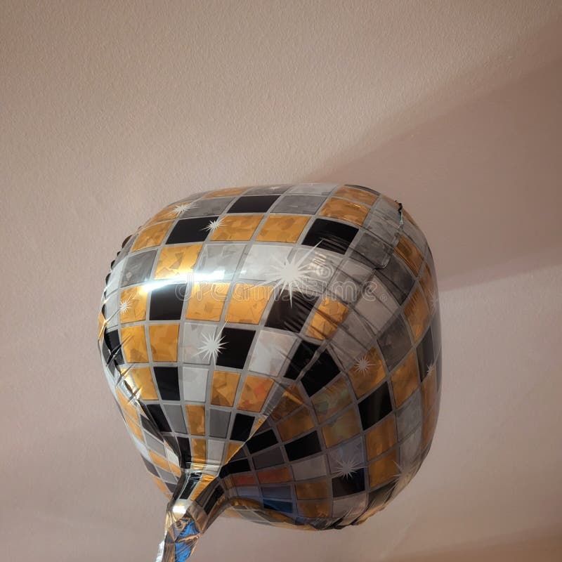 Disco Ball Style Helium Balloon Stock Photo - Image of ball, coloured ...