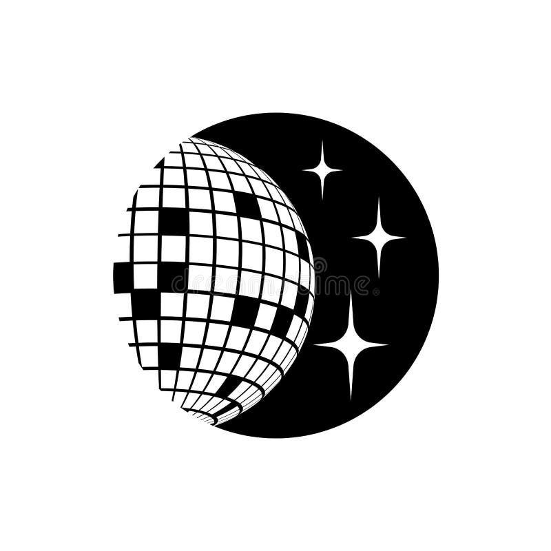 Disco ball Vector icon stock vector. Illustration of nightclub - 104617891