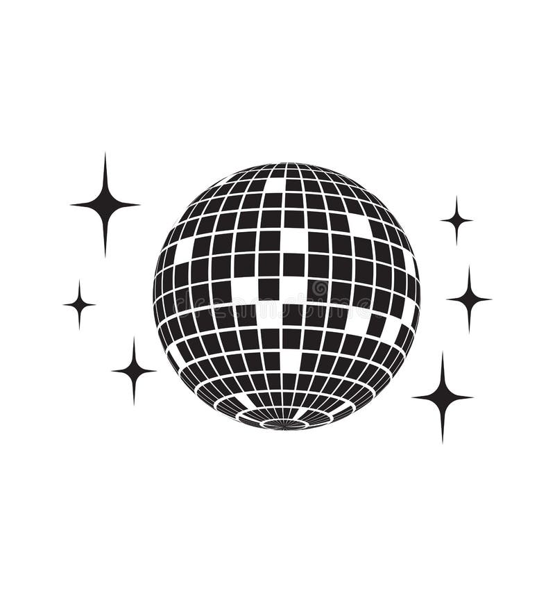 Isolated Club Ball for Party. Disco Decoration Element Stock Vector ...