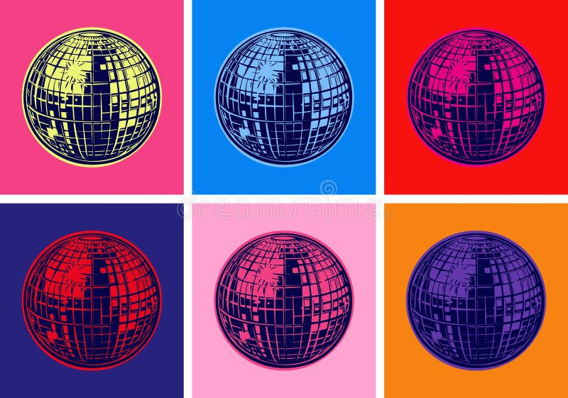 Disco Ball Vector Icon Disco Ball Vector Icon. Artificial Art Stock ...