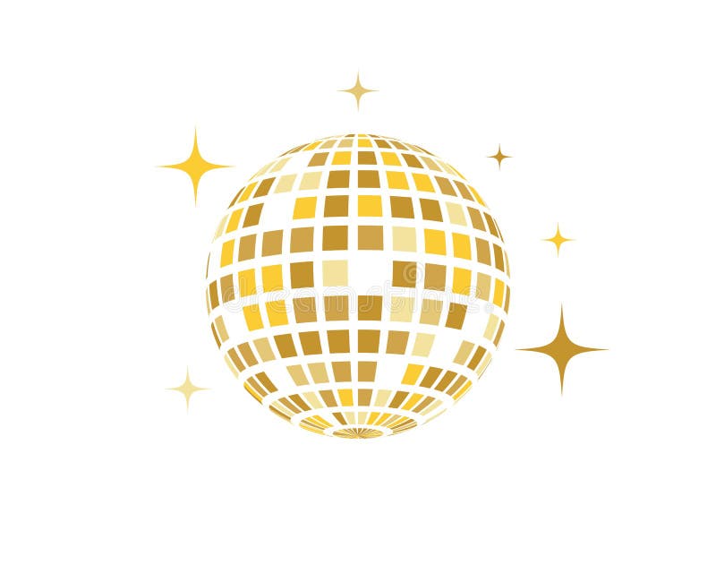 Disco Ball Vector Icon Illustration Stock Vector - Illustration of club ...