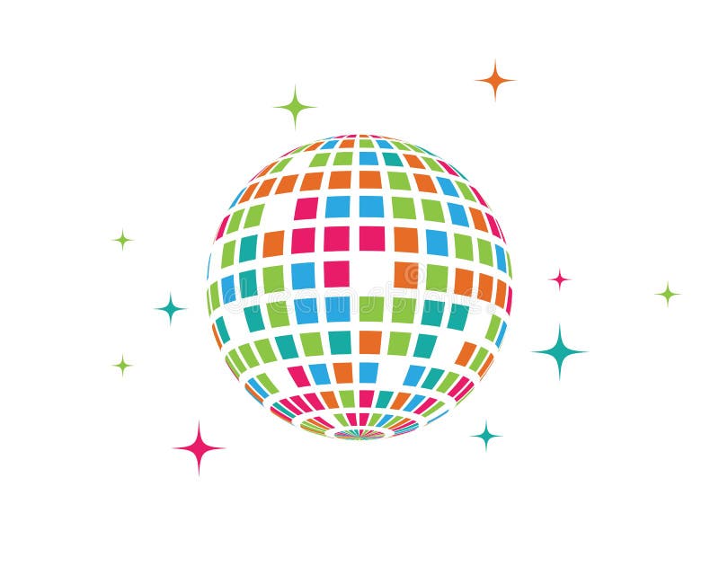 Disco Ball Vector Icon Illustration Stock Vector - Illustration of ...
