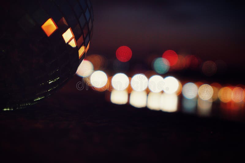 Disco Ball on Wall during Night Stock Image - Image of night, ball ...