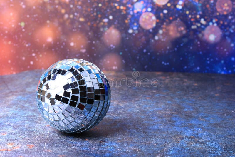 Disco Balls with Bright Rays, Night Party Background Stock Image ...