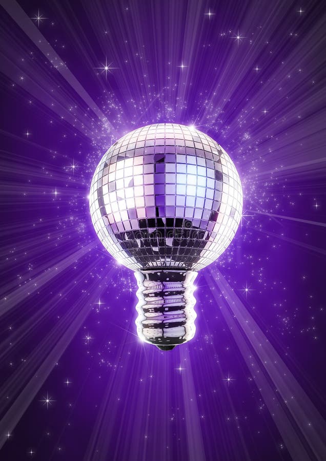 Disco bulb stock illustration. Illustration of shiny - 35580815