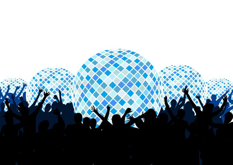 Disco Club Girls Vector Background Stock Vector - Illustration of girls ...