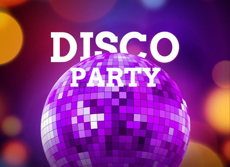Disco Dance Party Flyer Poster. DJ Dance Music Template Event Stock ...