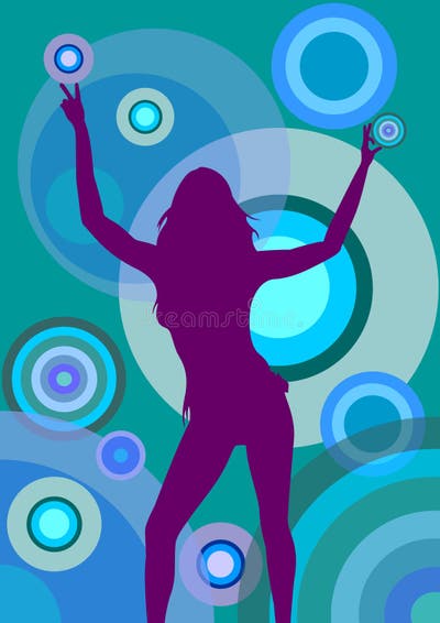 Groovy Dancing Silhouette Stock Illustrations – 122 Groovy Dancing ...