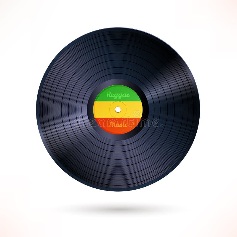 Disco de vinilo del reggae ilustración del vector. Ilustración de ...