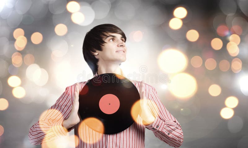 Disco dj stock image. Image of cool, disk, adult, male - 45706899