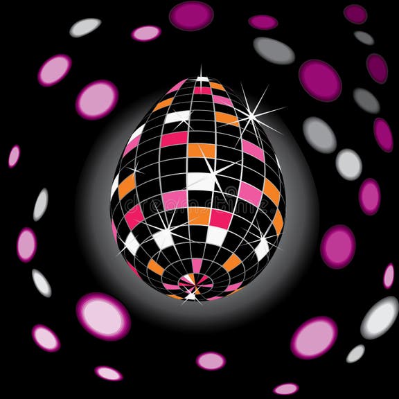 Disco Easter stock illustration. Illustration of orange - 13283899