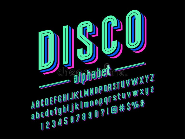 Disco Font Stock Illustrations – 24,210 Disco Font Stock Illustrations ...