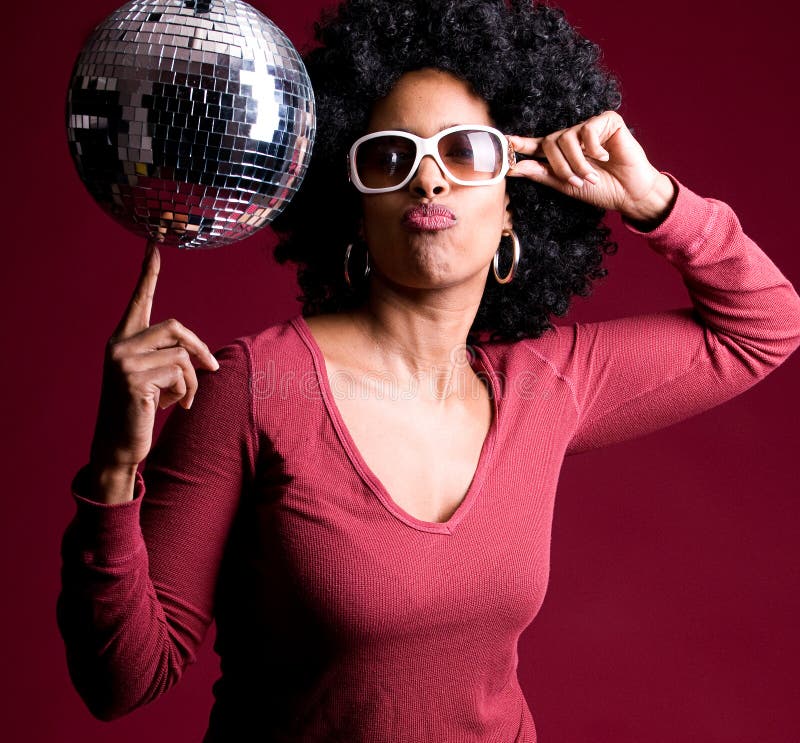 Disco girl stock photo. Image of beautiful, gorgeous, black - 8209804