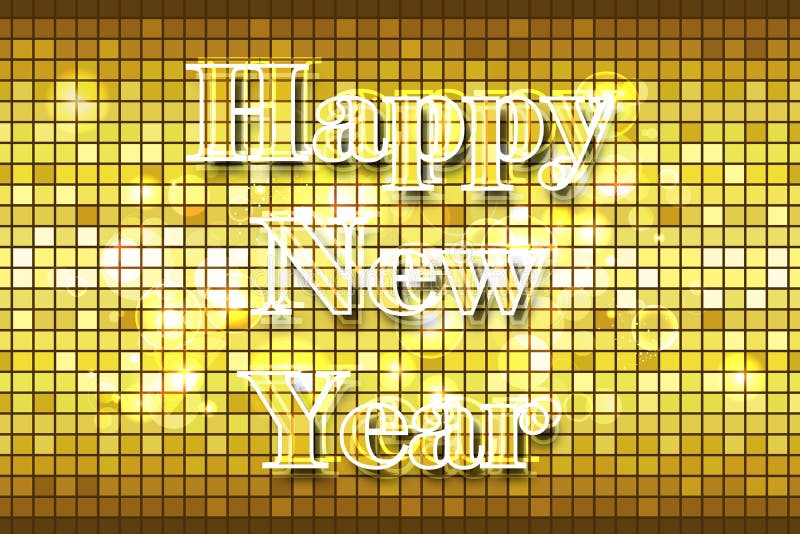 Vintage Style Happy New Year Banners Stock Illustration - Illustration ...