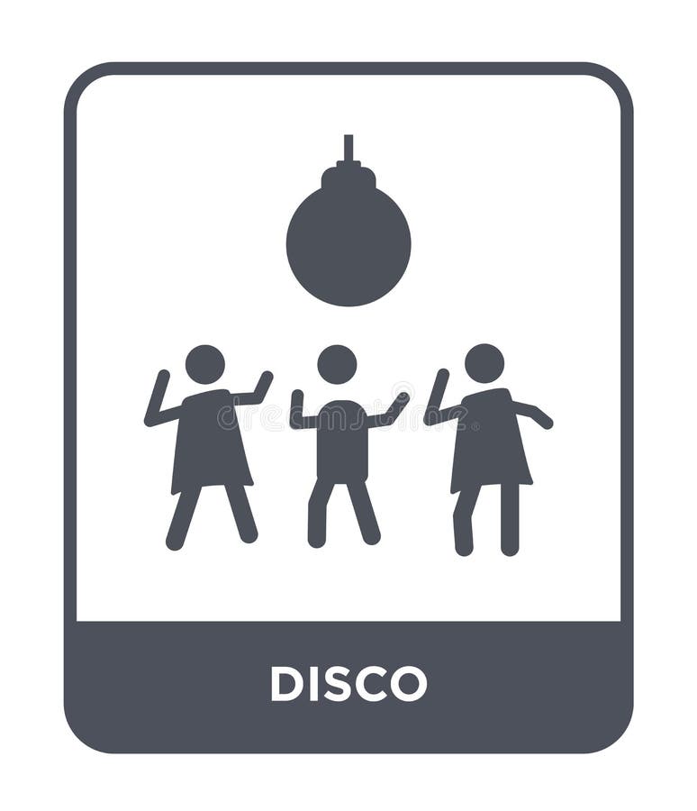Disco Icon In Trendy Design Style. Disco Icon Isolated On White ...