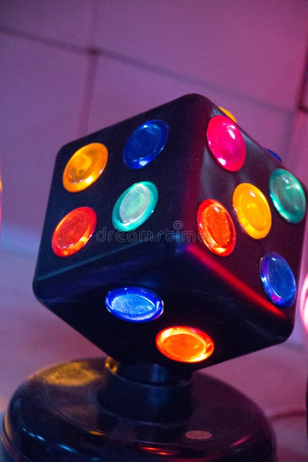 Disco Lamps with Spots of Various Color Lights Stock Image - Image of ...