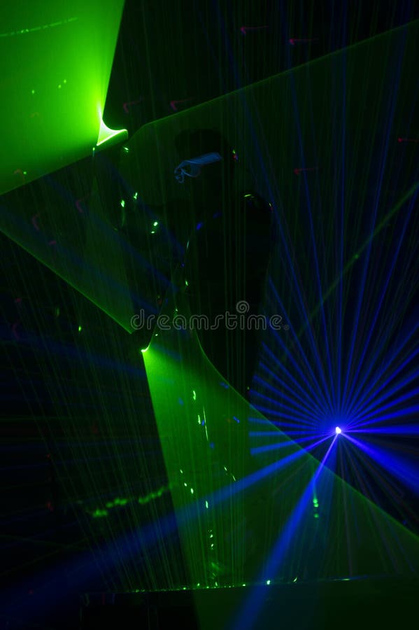Disco laser dancer stock photo. Image of actor, live - 95111146