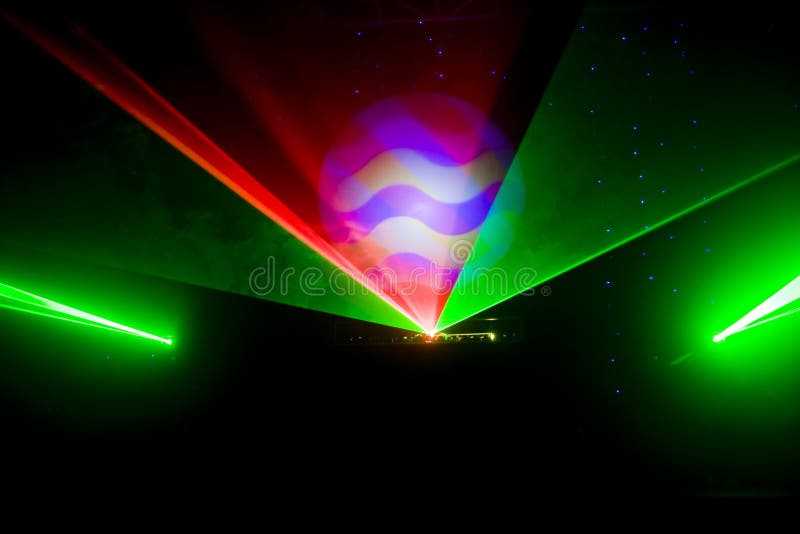 Disco and laser show stock image. Image of multicolored - 9619929