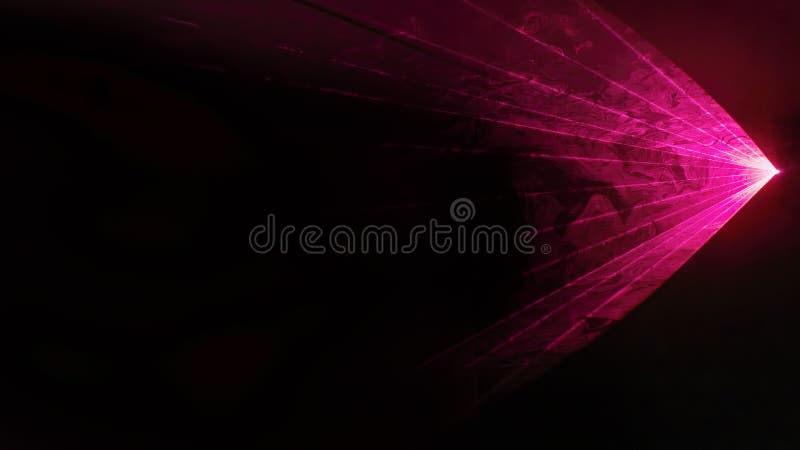 Disco Laser with Smoke. Triangular and Pink Show Lights Stock Image ...