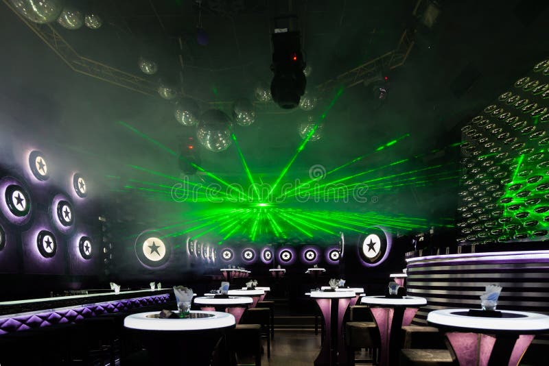 Disco Light Show, Stage Lights Stock Image - Image of night, laser ...