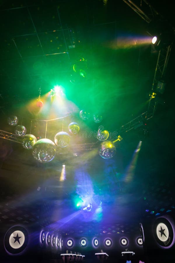 Disco Light Show, Stage Lights Stock Photo - Image of illumination ...