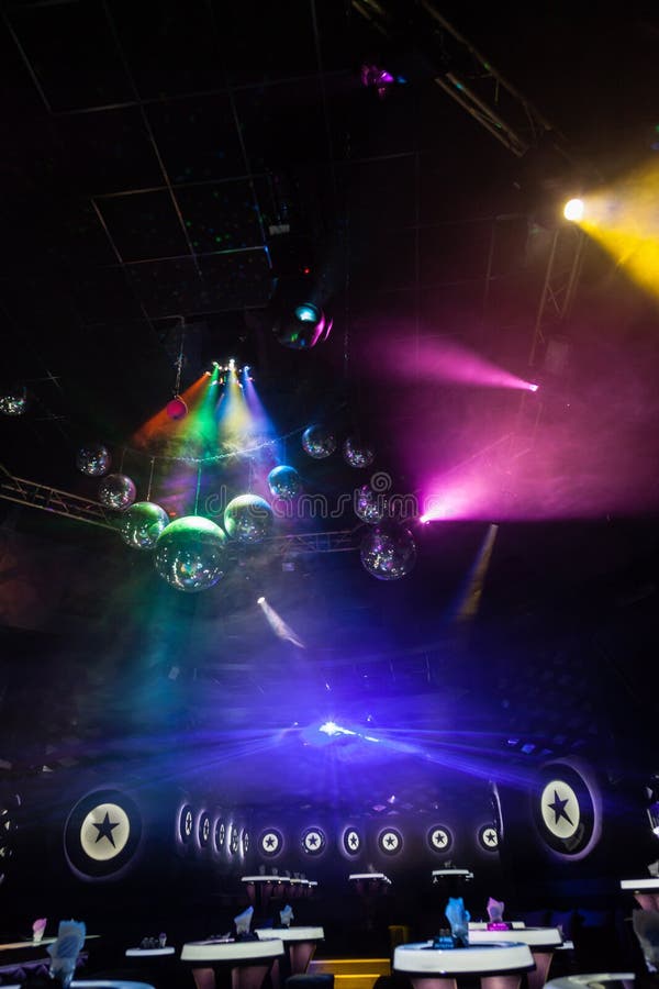 Disco Light Show, Stage Lights Stock Image - Image of nightclub ...