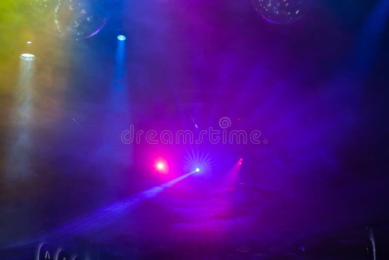 Disco Light Show, Stage Lights Stock Photo - Image of beam, event: 50302890