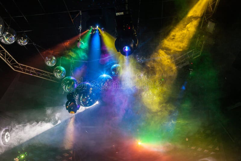 Disco Light Show, Stage Lights Stock Photo - Image of light, dance ...