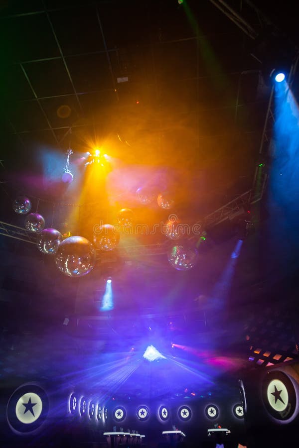Disco Light Show, Stage Lights Stock Image - Image of celebration ...