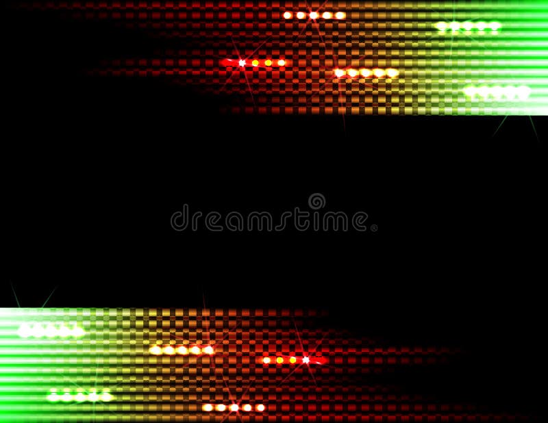 Lights / bulbs border stock illustration. Illustration of dark - 12532151