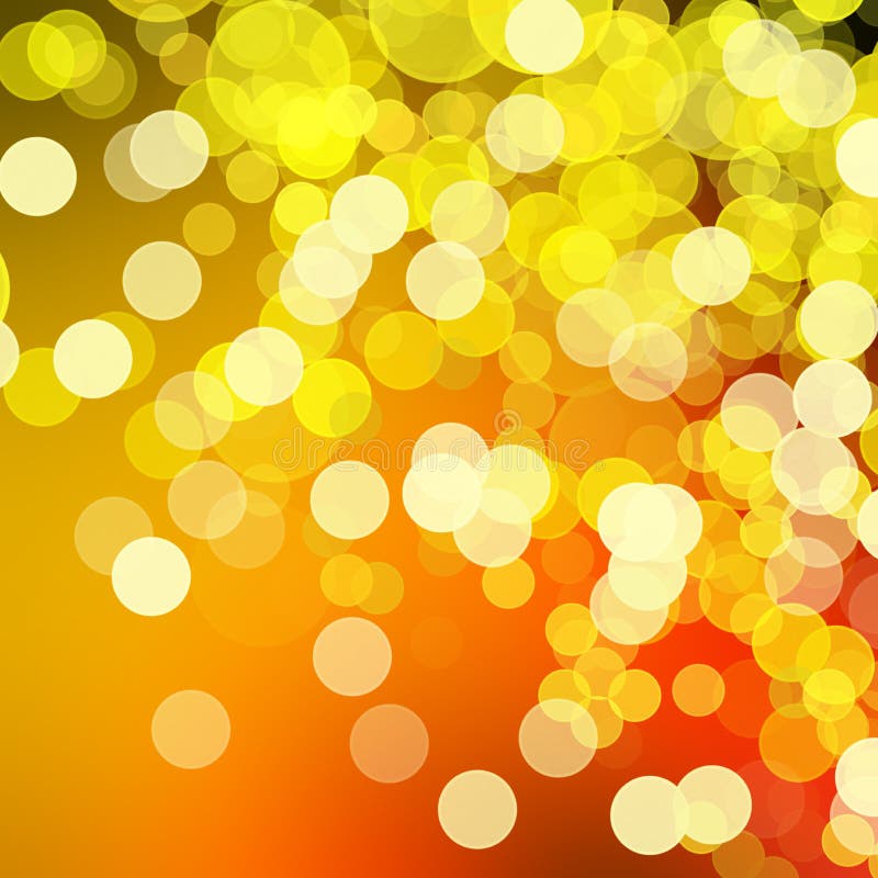 Disco Lights Background - Orange & Yellow Stock Illustration ...